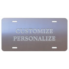 Personalized Custom License Plate Aluminum | Zazzle.com