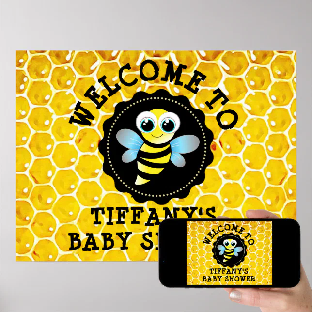 Personalized Bumblebee or Honey Bee Themed Poster | Zazzle