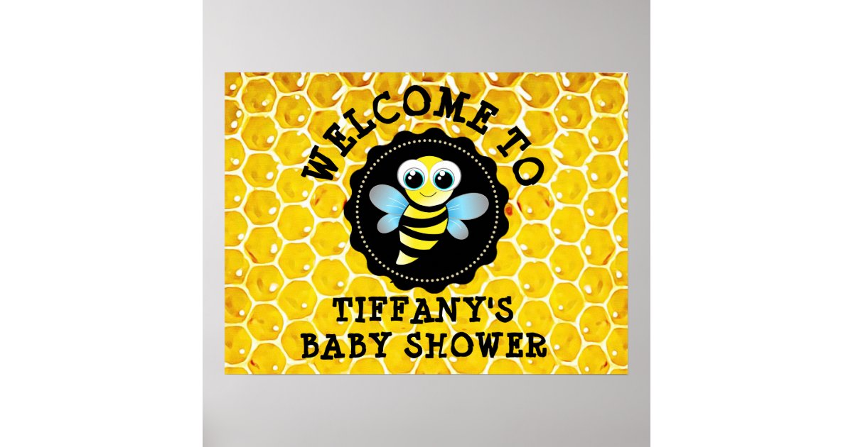 Personalized Bumblebee or Honey Bee Themed Poster | Zazzle