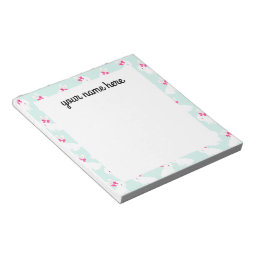 Personalized Bunny Rabbit Notepad | Zazzle