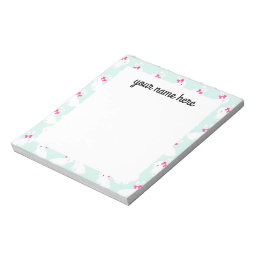 Personalized Bunny Rabbit Notepad | Zazzle