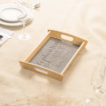 Personalized Burlap-Look Rustic Family Keepsake Serving Tray | Zazzle