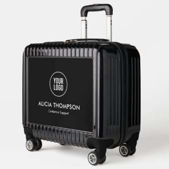 Personalized Business Custom Logo Branded Luggage | Zazzle