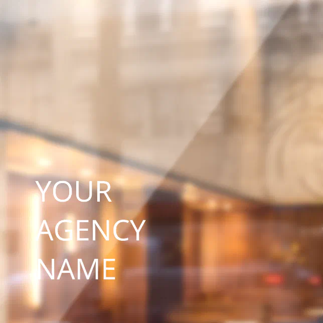 Personalized Business Custom Window Cling | Zazzle