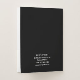 Personalized Business Folders Logo and Card Slot | Zazzle