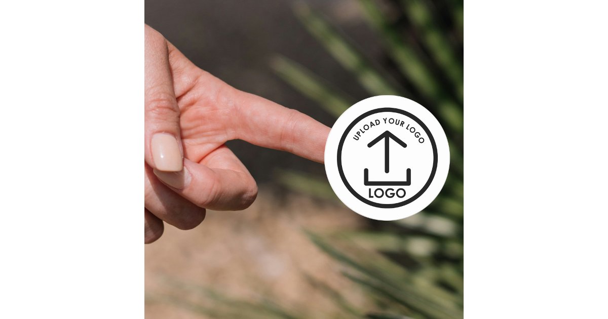 Personalized Business Labels Custom Round Logo | Zazzle