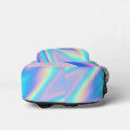 Personalized Business Logo and Text Holographic Printed Backpack | Zazzle