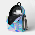 Personalized Business Logo and Text Holographic Printed Backpack | Zazzle
