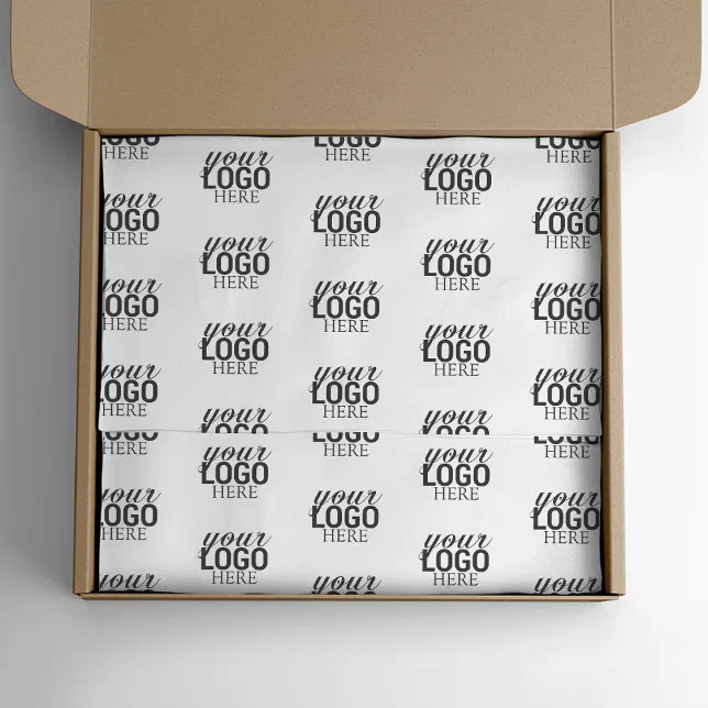 Personalized Business Logo Branded Packaging Tissue Paper | Zazzle