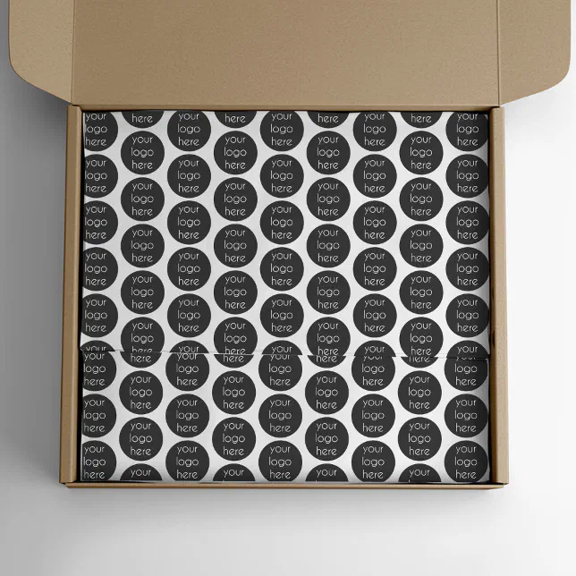 Personalized Business Logo Branded Packaging Tissue Paper | Zazzle