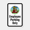 Personalized Business Logo Employee Parking Only Metal Sign | Zazzle