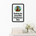 Personalized Business Logo Executive Name Parking Metal Sign | Zazzle