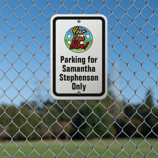 Personalized Business Logo Executive Name Parking Metal Sign | Zazzle