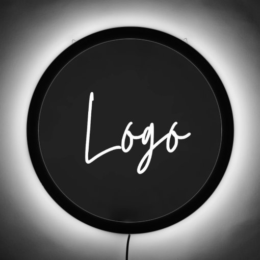 personalized business logo LED sign | Zazzle