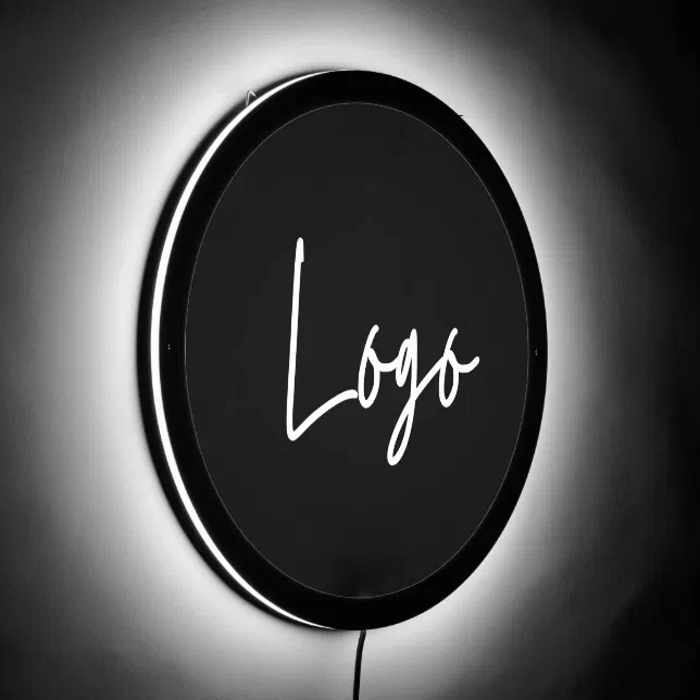 personalized business logo LED sign | Zazzle
