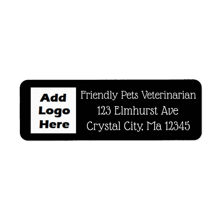 Personalized Business Logo Return Mailing Label | Zazzle