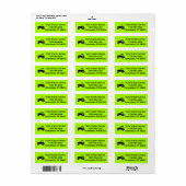 Personalized Business Mail Country Farm Tractor Label | Zazzle