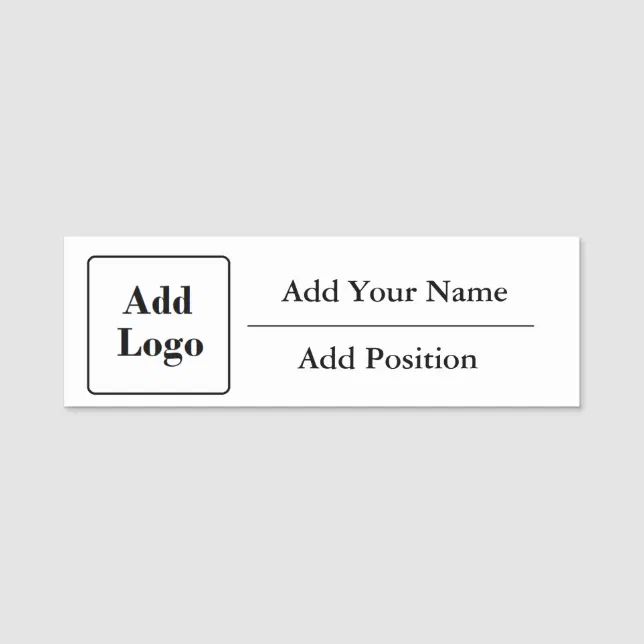 Personalized Business Name Tag | Zazzle