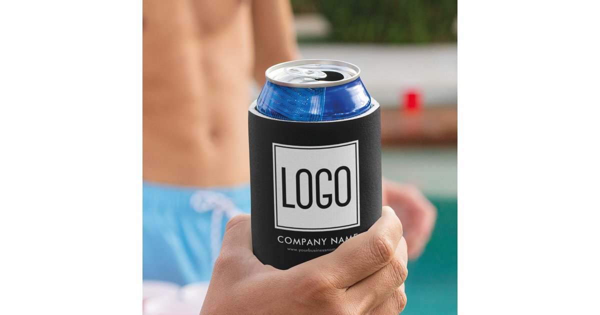 Personalized Business Promotional Logo Can Cooler | Zazzle