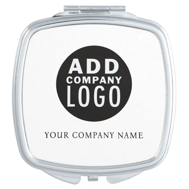 Personalized Business Promotional Logo Compact Mirror | Zazzle