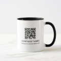Personalized Business Promotional Logo, qr code Mug | Zazzle