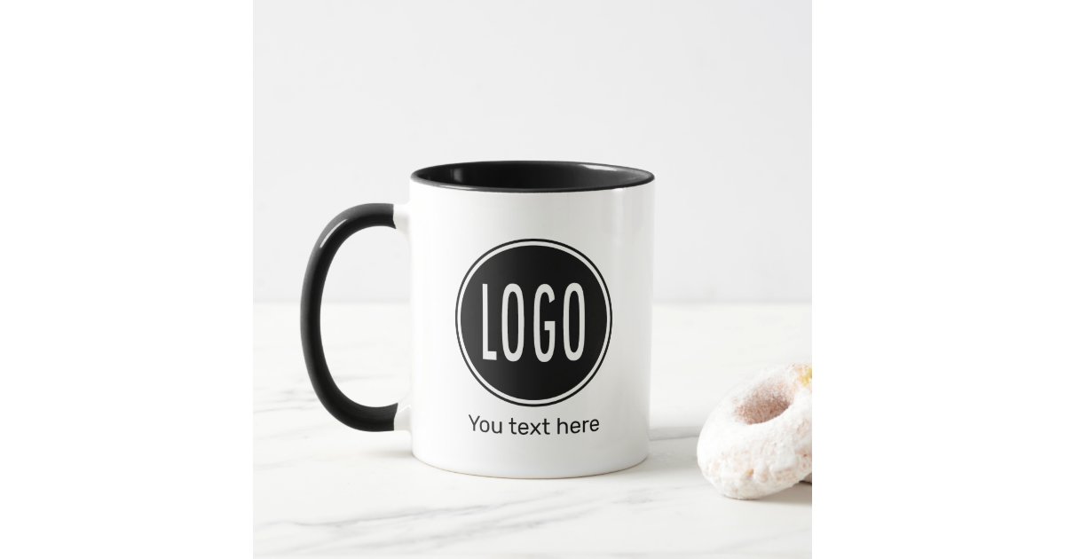 Personalized Business Promotional Logo, qr code Mug | Zazzle