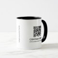Personalized Business Promotional Logo, qr code Mug | Zazzle