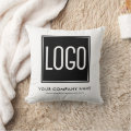 Personalized Business Promotional Logo Throw Pillow | Zazzle