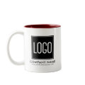 Personalized Business Promotional Logo Two-Tone Coffee Mug | Zazzle