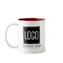 Personalized Business Promotional Logo Two-Tone Coffee Mug | Zazzle