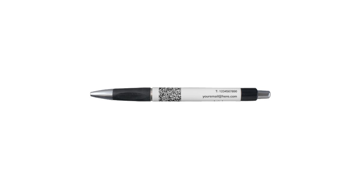Personalized Business QR code and Text Pen | Zazzle