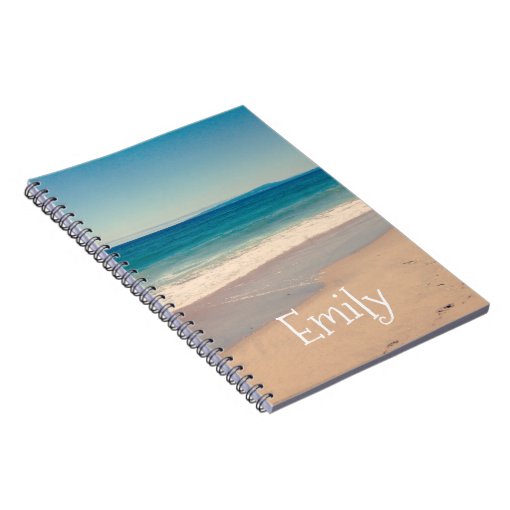 Personalized California Vacation Beach Photo Notebook | Zazzle