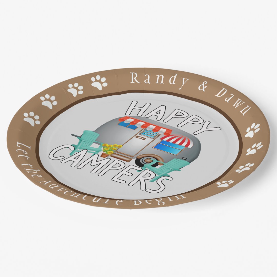 Personalized Camping Plates | Zazzle
