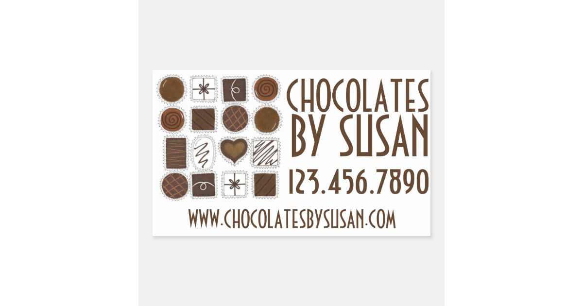 Personalized Candy Chocolates Made By Stickers | Zazzle