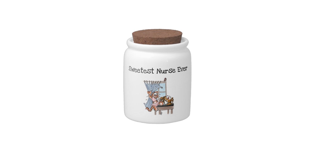 Personalized Candy Jar for the Sweetest Nurse | Zazzle
