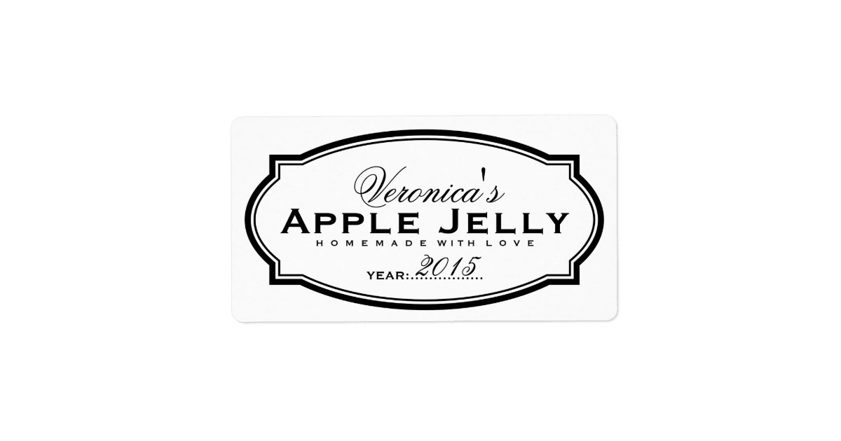 PERSONALIZED CANNING STICKER | Zazzle