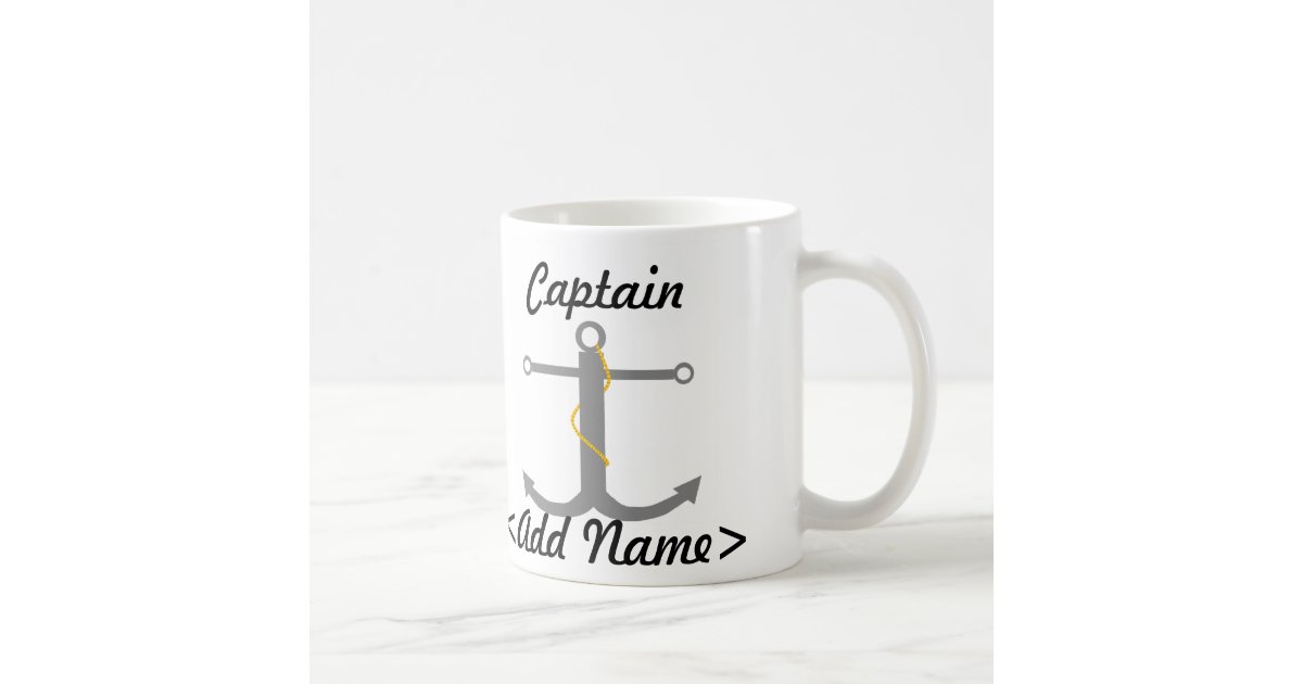 Personalized Captain Mug | Zazzle