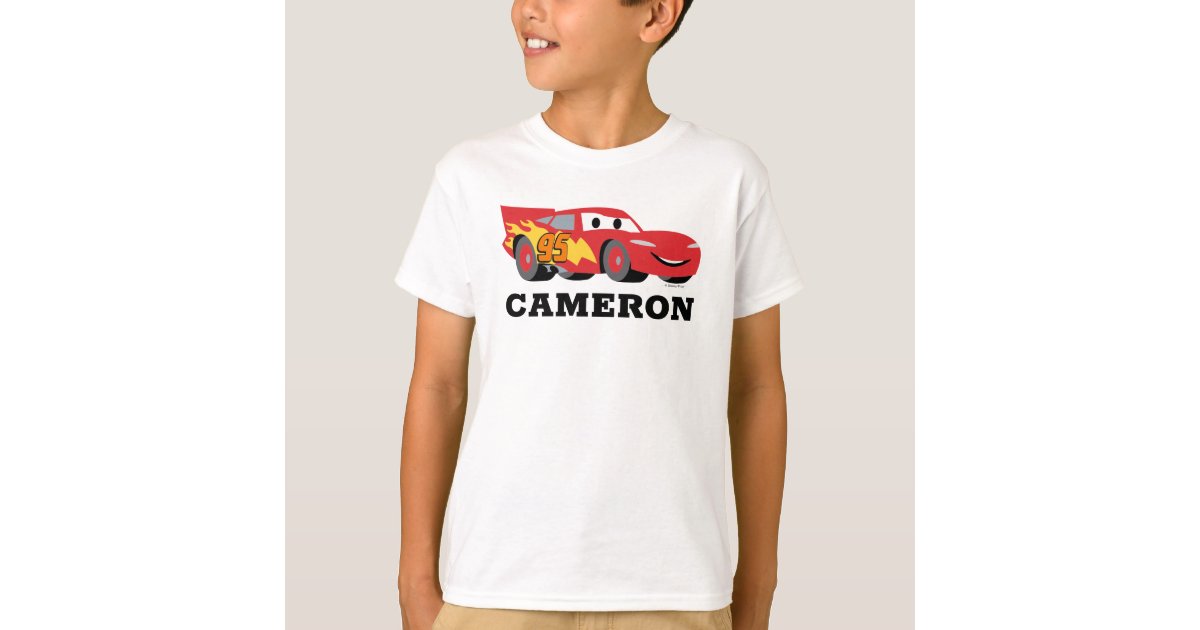 Personalized Cars - Lightning McQueen T-Shirt | Zazzle