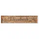 Personalized Carved Wood Floral Mandala Desk Name Plate | Zazzle