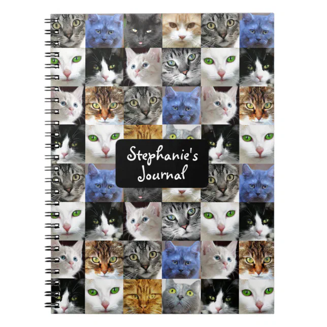 Personalized Cat Collage Journal | Zazzle