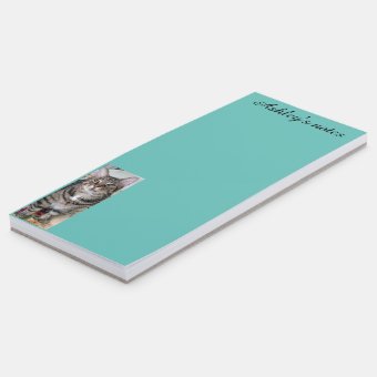 Personalized Cat Magnetic Notepad | Zazzle