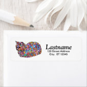 Personalized Cat Return Address Labels | Zazzle