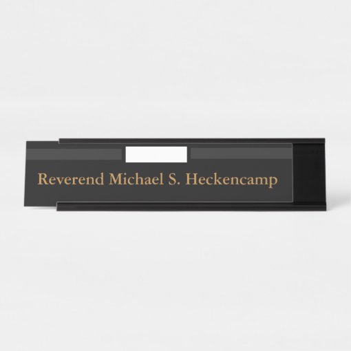 Personalized Catholic Priest Clergy Desk Name Plate | Zazzle