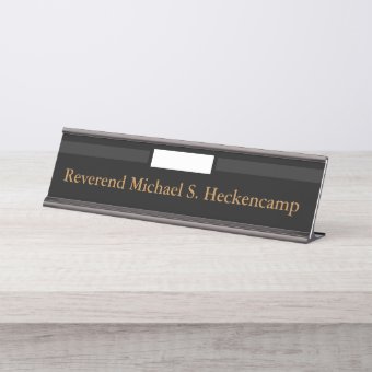 Personalized Catholic Priest Clergy Desk Name Plate | Zazzle