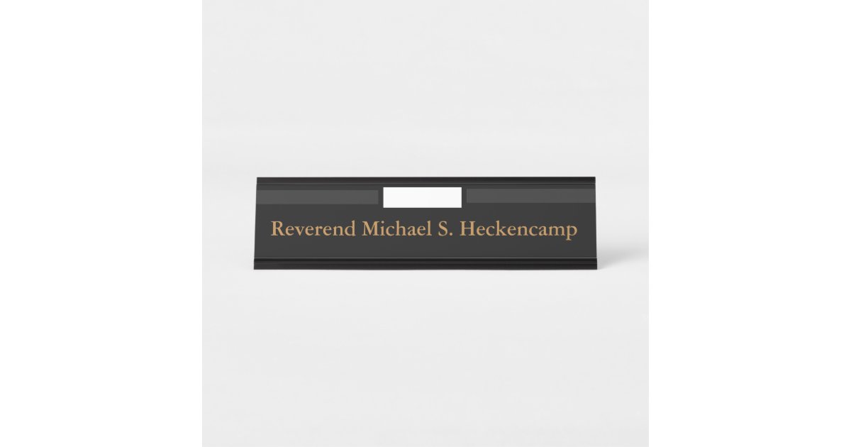 Personalized Catholic Priest Clergy Desk Name Plate | Zazzle