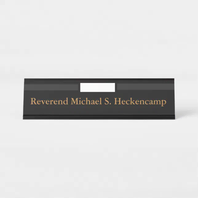 Personalized Catholic Priest Clergy Desk Name Plate | Zazzle
