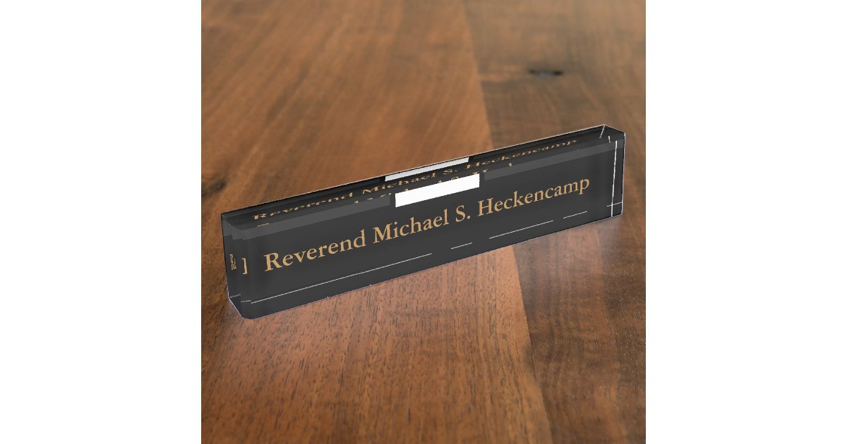 Personalized Catholic Priest Clergy Name Plate | Zazzle