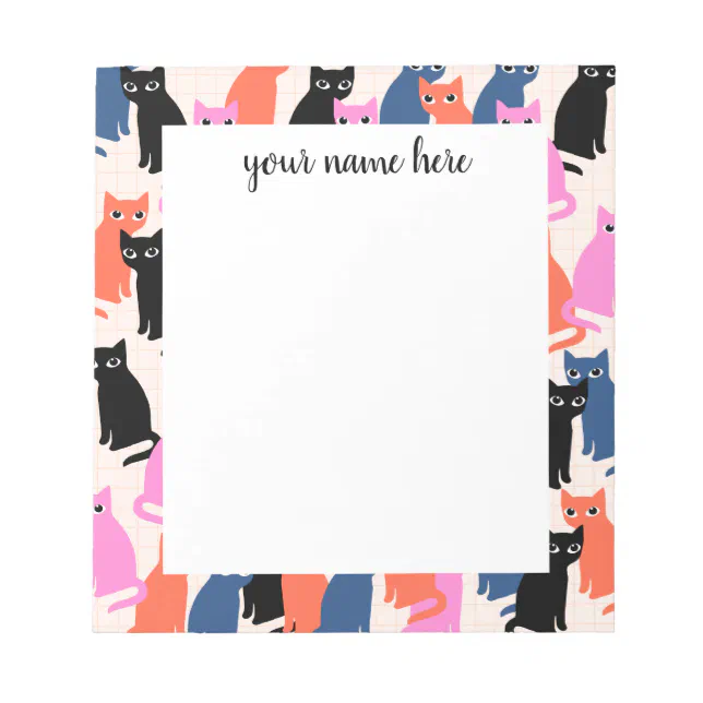 Personalized Cats Notepad | Zazzle