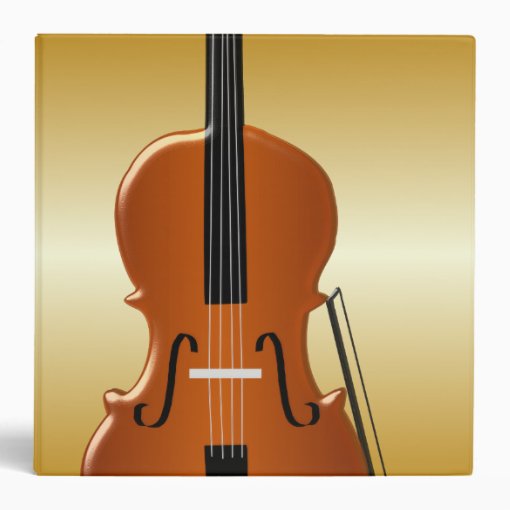 Personalized Cello Design 3 Ring Binder | Zazzle