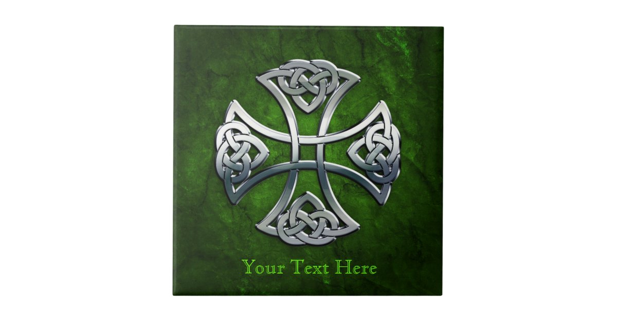 Personalized Celtic Cross Ceramic Tile | Zazzle